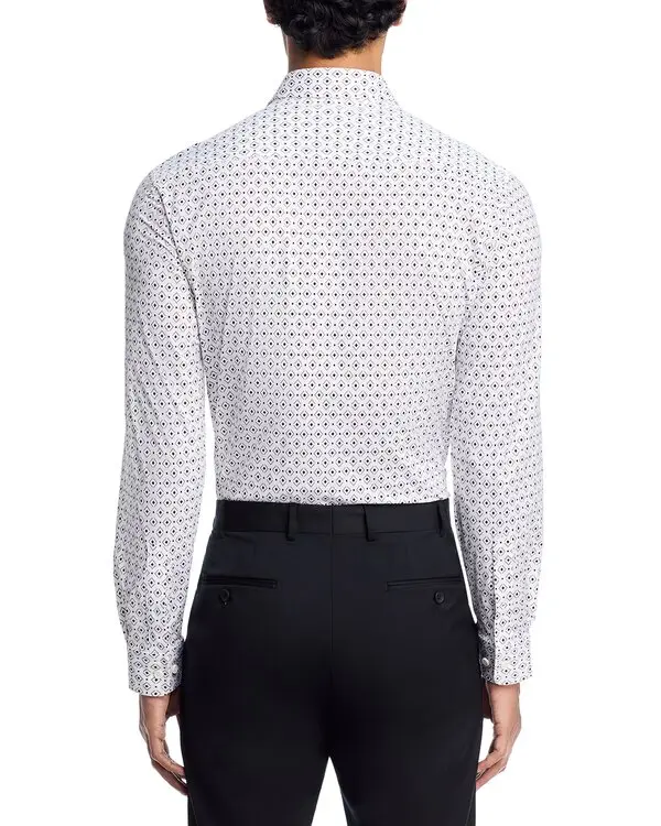 BOSS Owen Relaxed Fit Printed Button Front Shirt