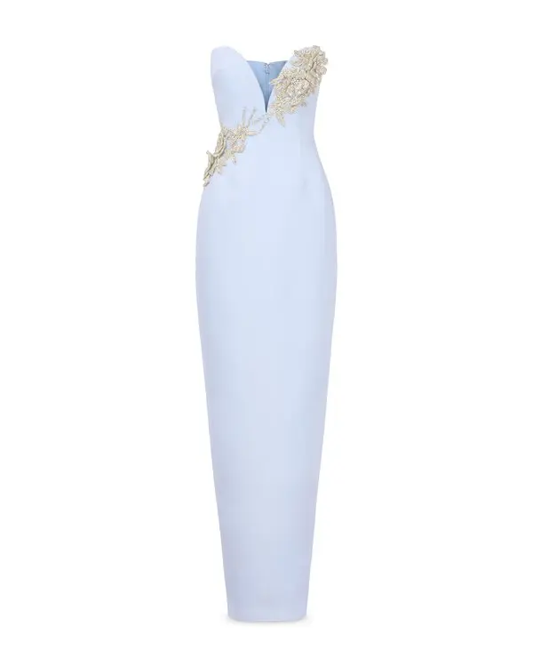 hailey bieber blue dress Girls' Frost Blue Layered Ruffle Party Dress