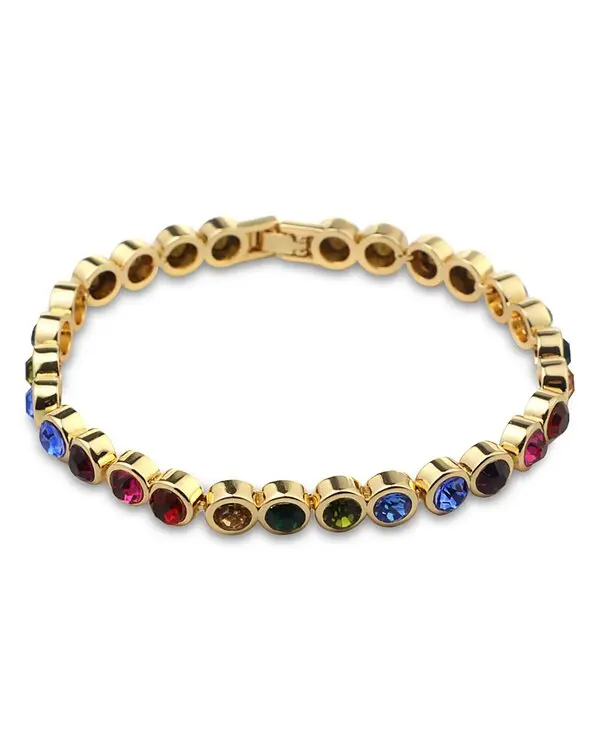 Aqua Stone Tennis Bracelet - Multi/gold