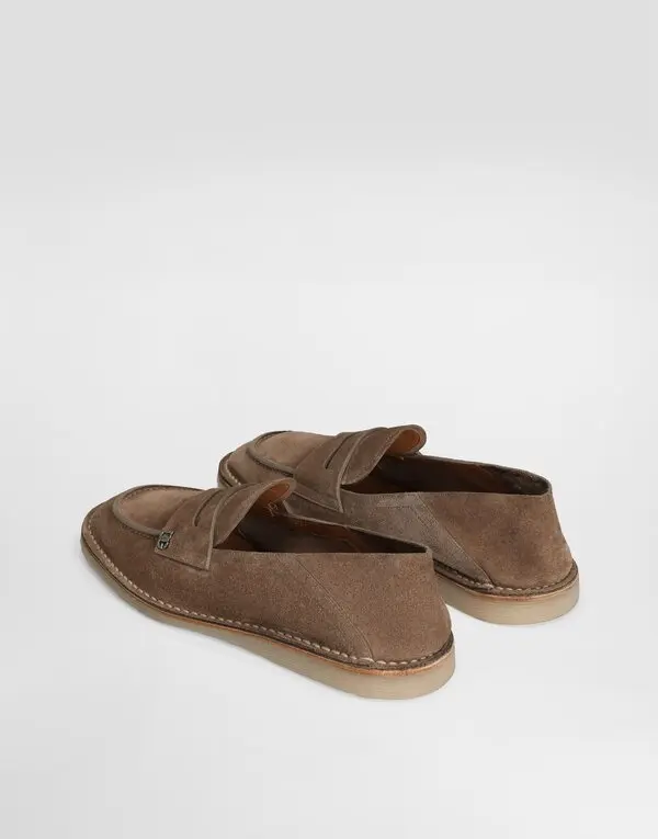 Dolce & Gabbana Reversed Calfskin Slipper - Brown