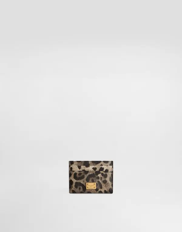 Dolce & Gabbana Dauphine Card Holder With Plate - Print
