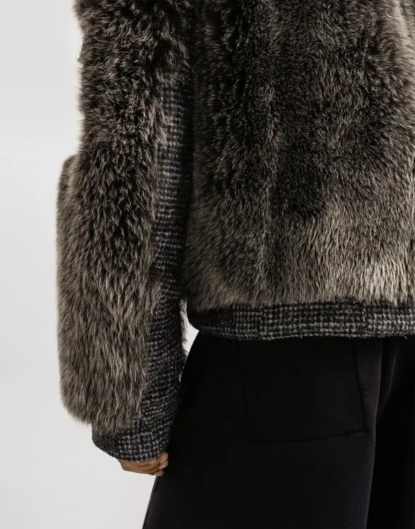 Dolce & Gabbana Single-breasted Shearling Coat
