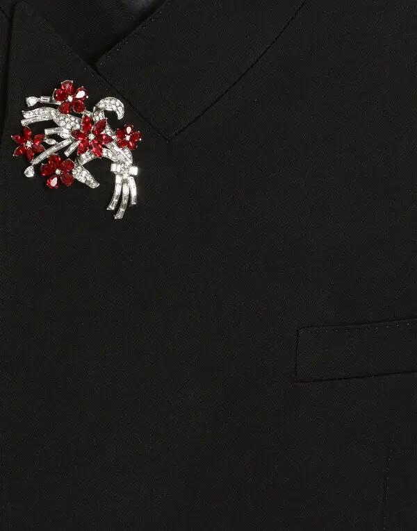 Dolce & Gabbana Double-breasted Wool Gabardine Jacket