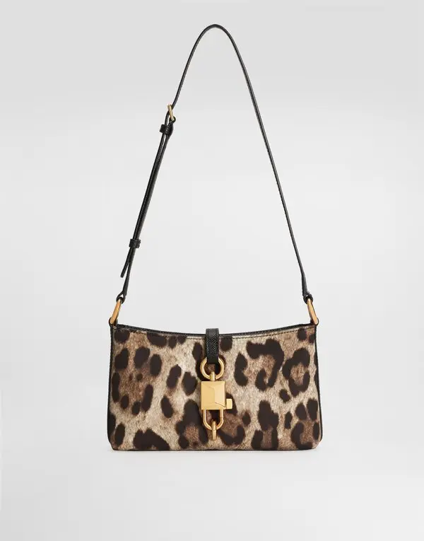 Dolce & Gabbana Leopard- Lock Shoulder Bag - Print