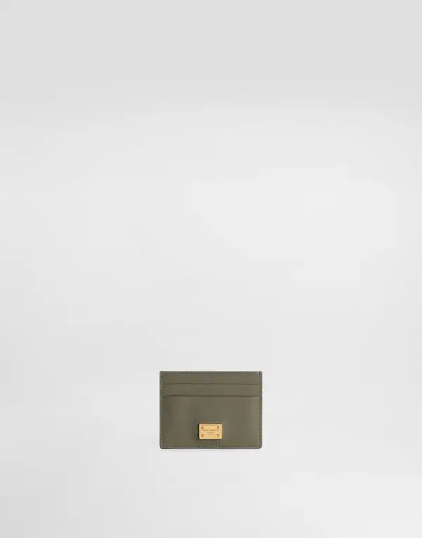 Dolce & Gabbana Plongé Calfskin Card Holder - Green