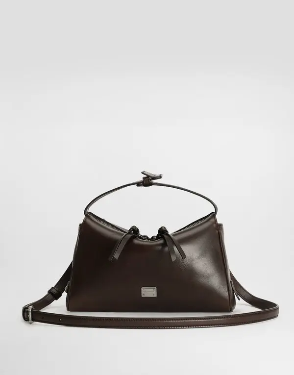 Dolce & Gabbana Vittoria Tempesta Calfskin Bag - Brown