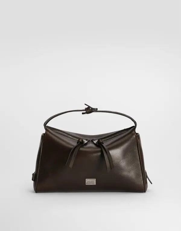 Dolce & Gabbana Vittoria Tempesta Calfskin Bag - Brown