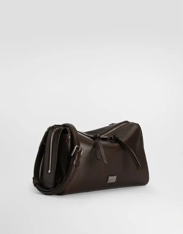 Dolce & Gabbana Vittoria Tempesta Calfskin Bag - Brown