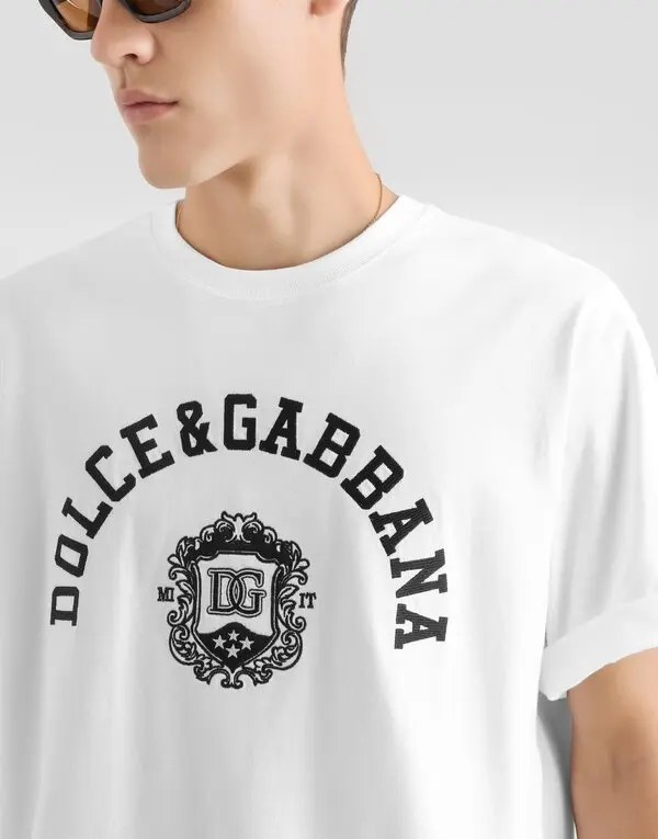 Dolce & Gabbana Jersey T-shirt With Embroidery