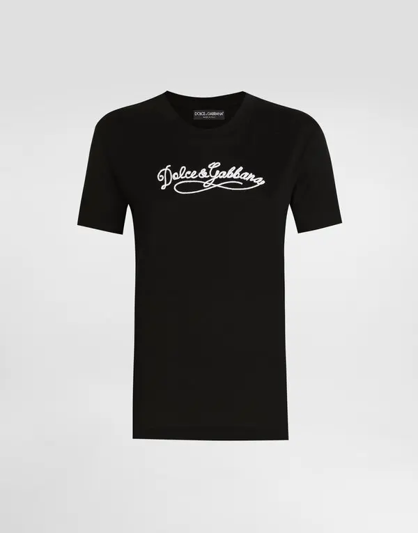 Dolce & Gabbana Jersey T-shirt With Embroidery