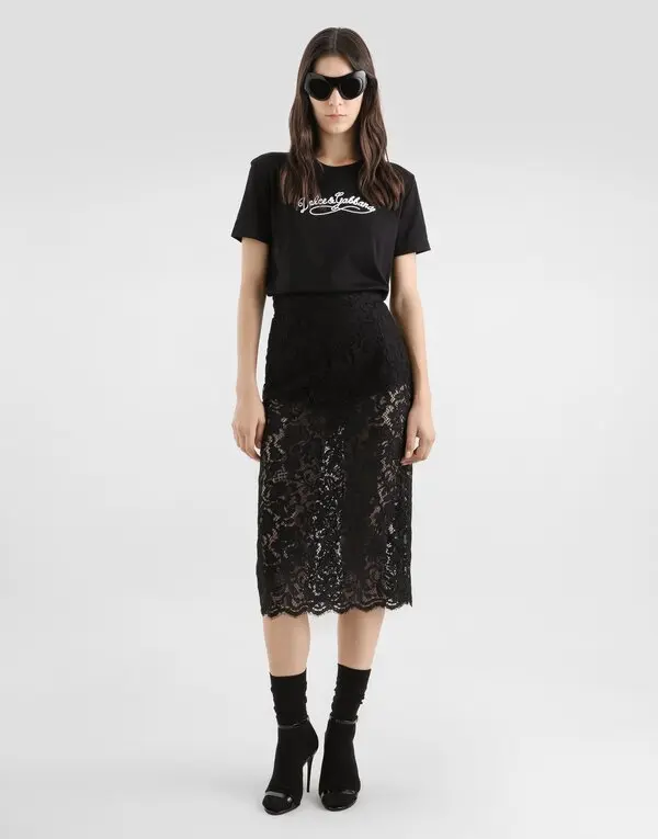 Dolce & Gabbana Jersey T-shirt With Embroidery