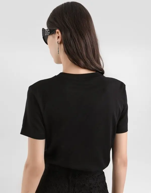 Dolce & Gabbana Jersey T-shirt With Embroidery