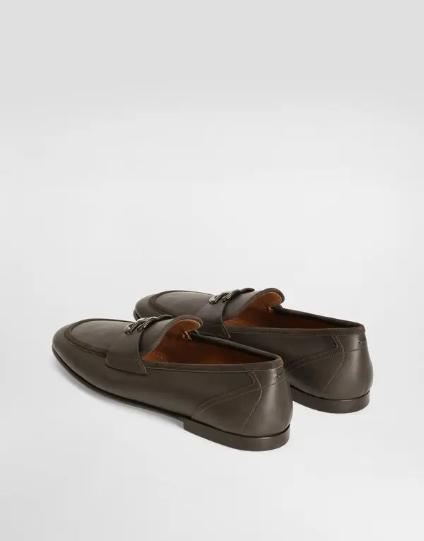 Dolce & Gabbana Calfskin Slipper - Brown