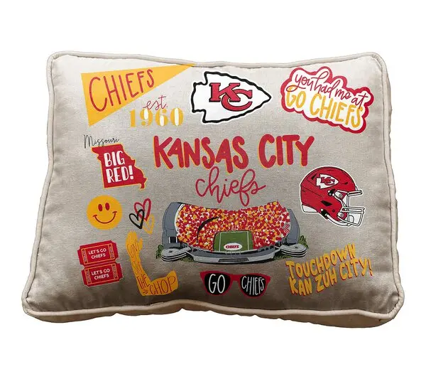 PEGASUS SPORTS Nfl Loco Fan Canvas Decor Pillow - One-color