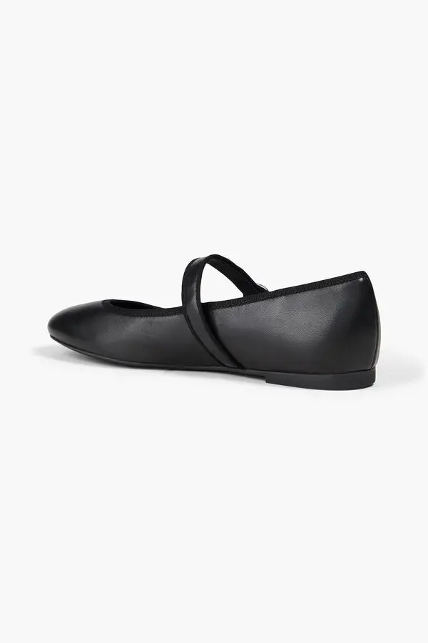 STUART WEITZMAN Alice Leather Mary Jane Flats