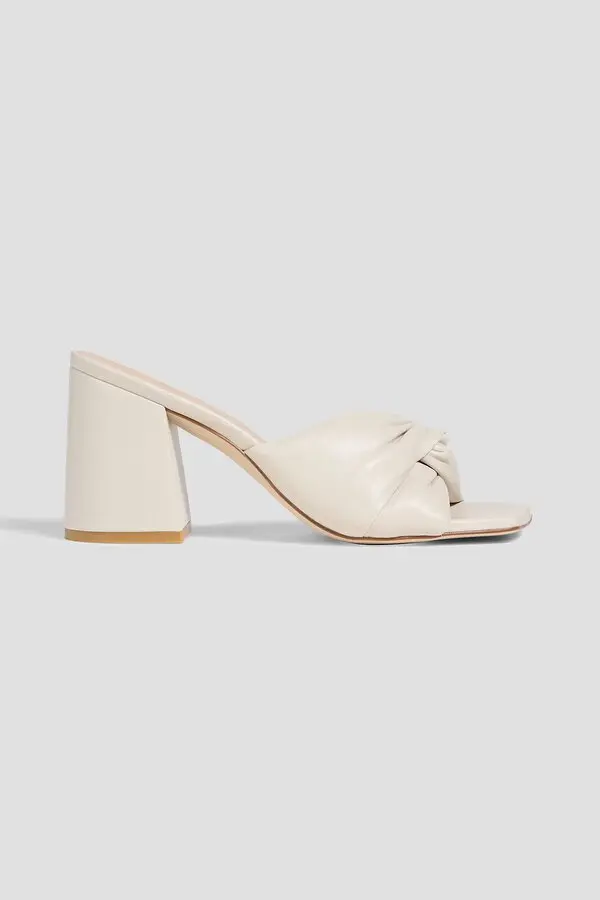 STUART WEITZMAN Glamknot 85 Leather Mules