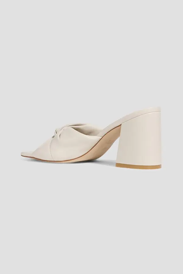 STUART WEITZMAN Glamknot 85 Leather Mules