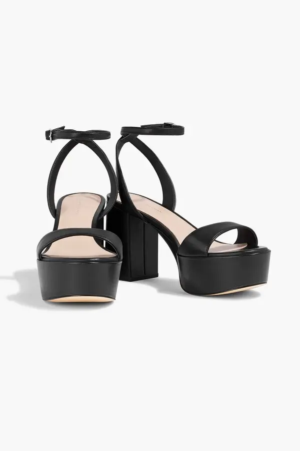 STUART WEITZMAN Gala Leather Platform Sandals