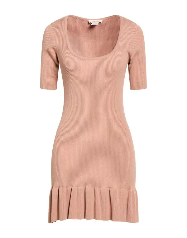 KONTATTO Ribbed Knit Mini Dress