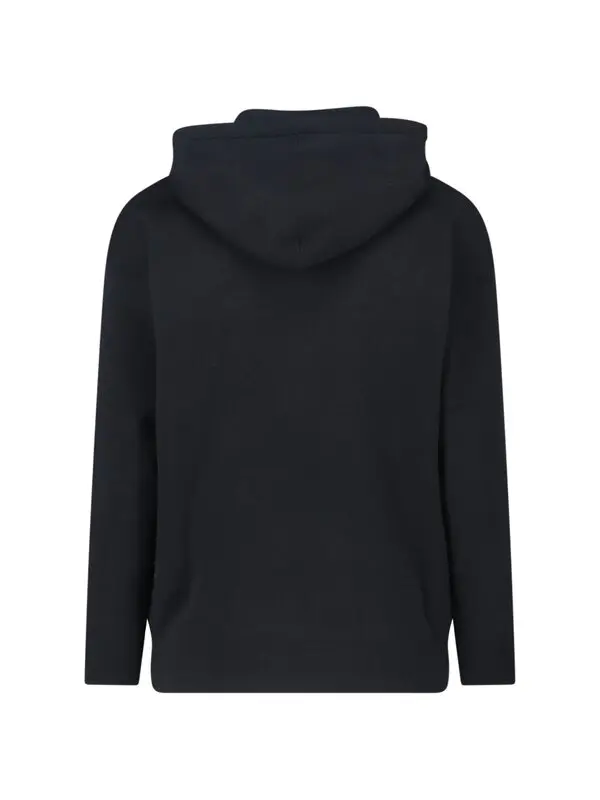 Max Mara Virgin Wool Hoodie - Black