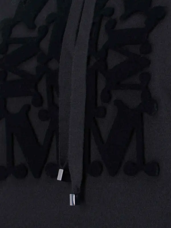 Max Mara Virgin Wool Hoodie - Black