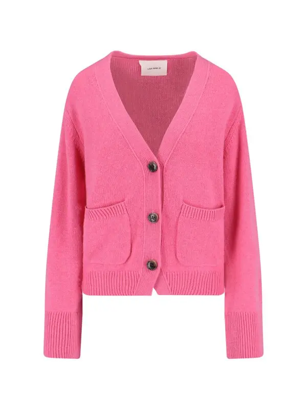 LISA YANG V-neck Cashmere Cardigan - Pink