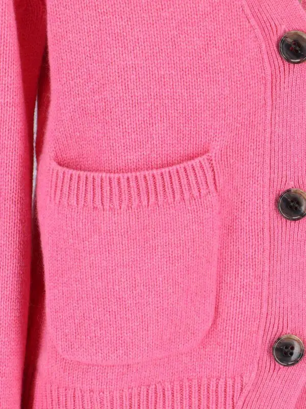 LISA YANG V-neck Cashmere Cardigan - Pink