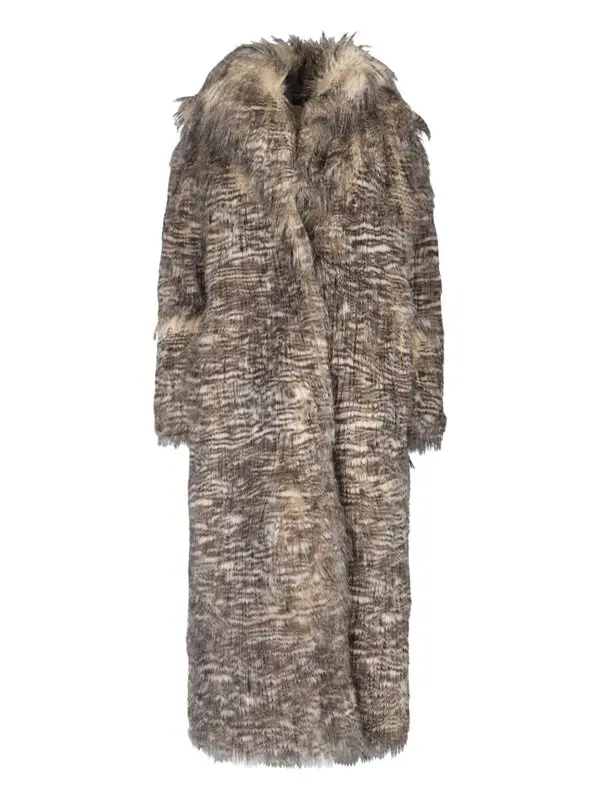 ENTIRE STUDIOS Single-breasted Faux Fur Coat