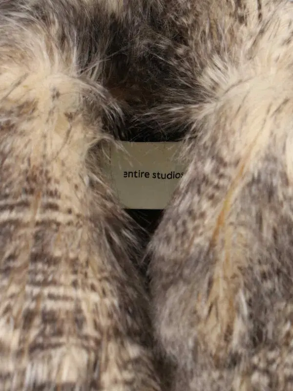 ENTIRE STUDIOS Single-breasted Faux Fur Coat