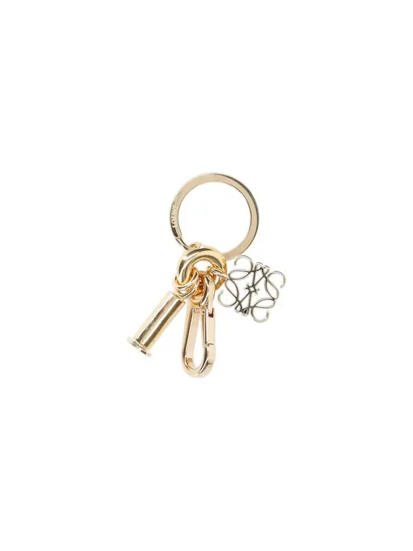 Loewe Anagram Keyring - Gold