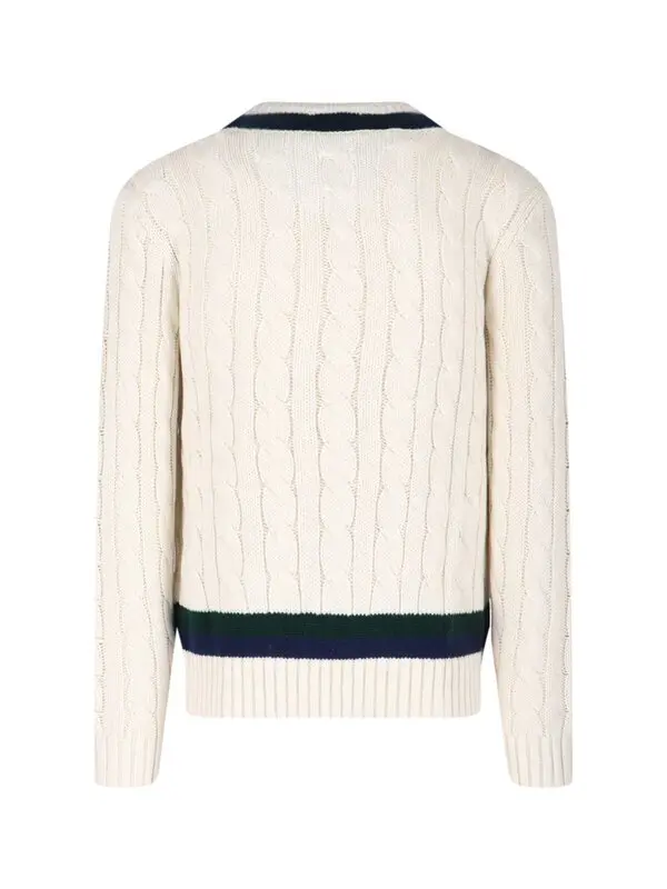 Polo Ralph Lauren Cricket Cable Knit Sweater - Cream