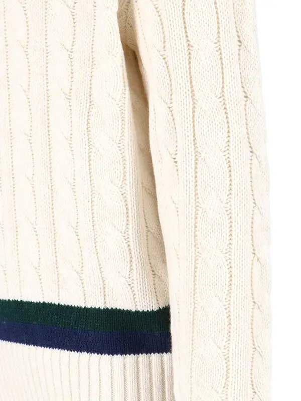Polo Ralph Lauren Cricket Cable Knit Sweater - Cream