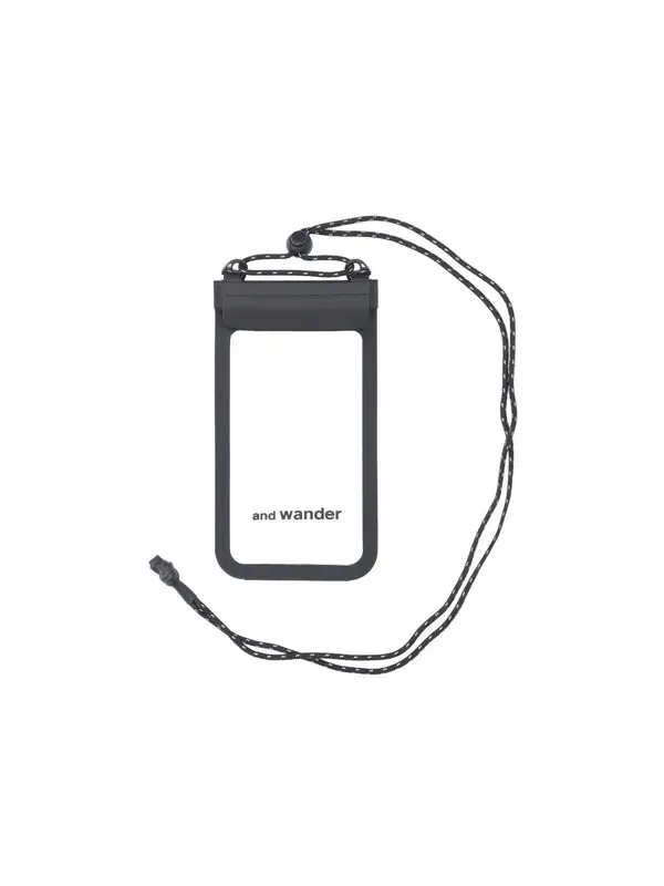 AND WANDER Logo Smartphone Holder - Black