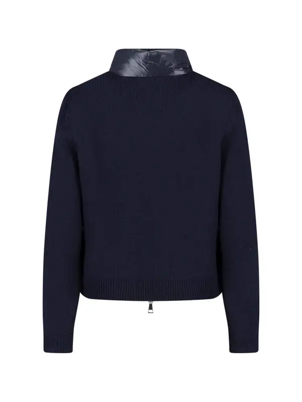 Moncler Padded Cardigan - Blue