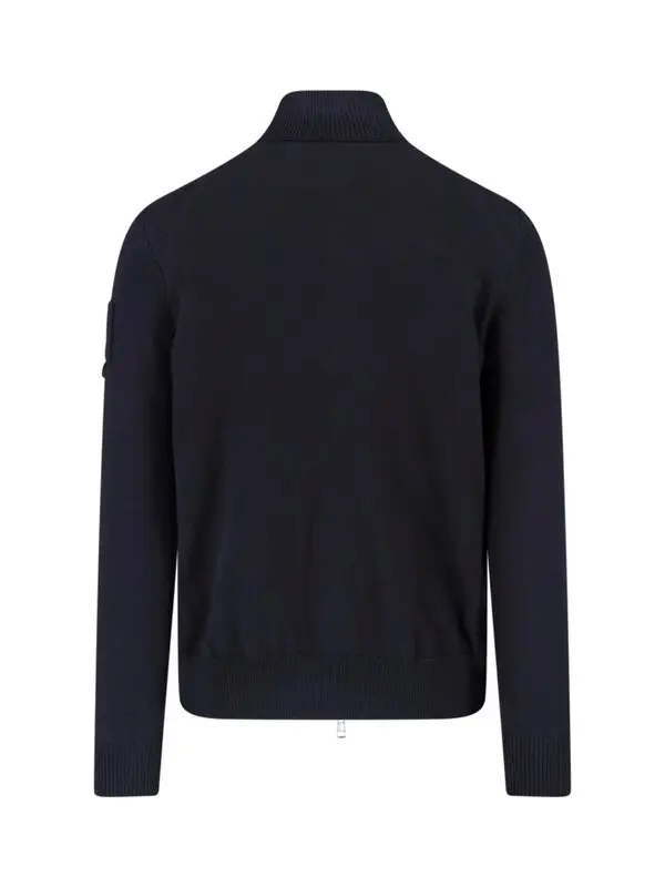 Moncler Padded Knit Cardigan - Blue