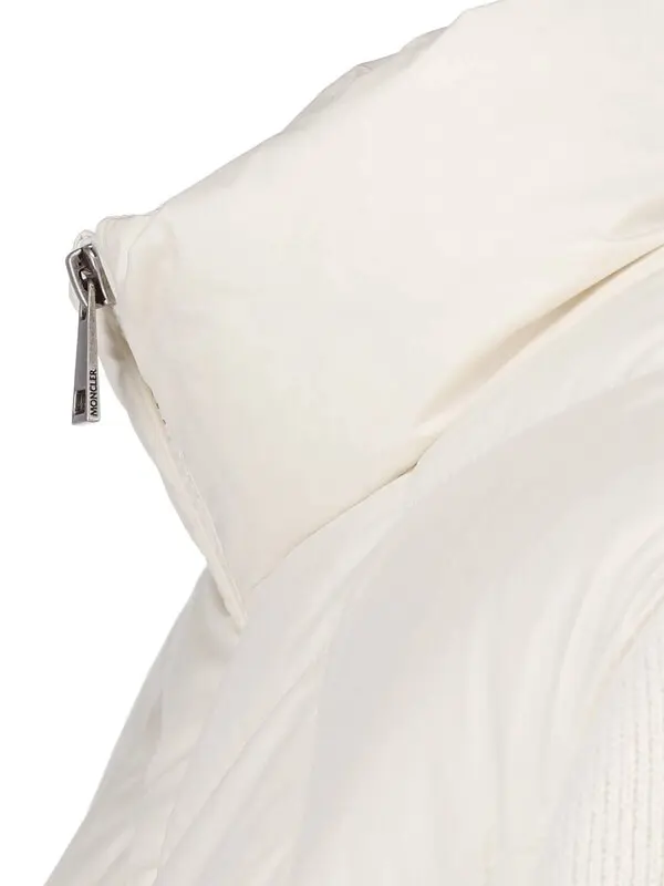 Herno Moncler Grenoble Padded Knit Cardigan - White