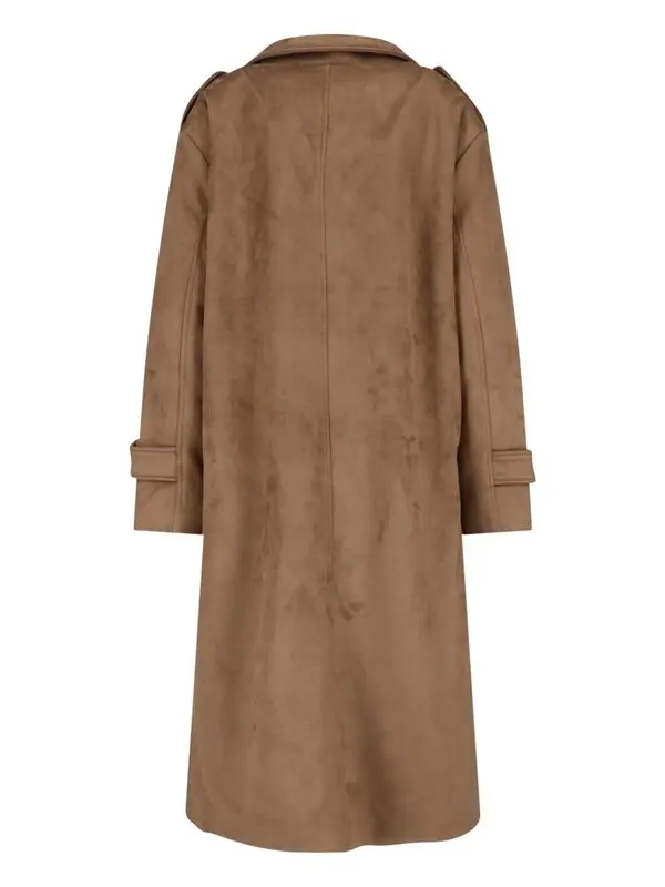 THE FRANKIE SHOP Pembroke Double-breasted Trench Coat - Beige