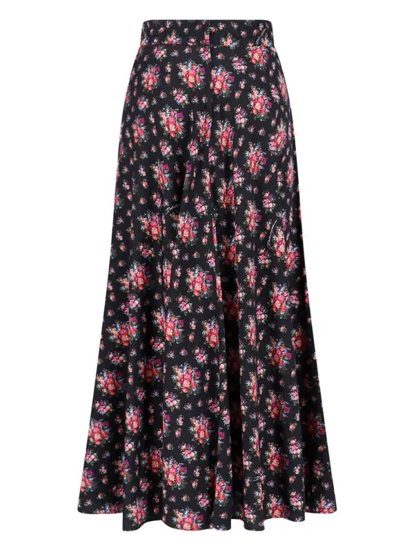 Dolce & Gabbana Floral Silk Skirt
