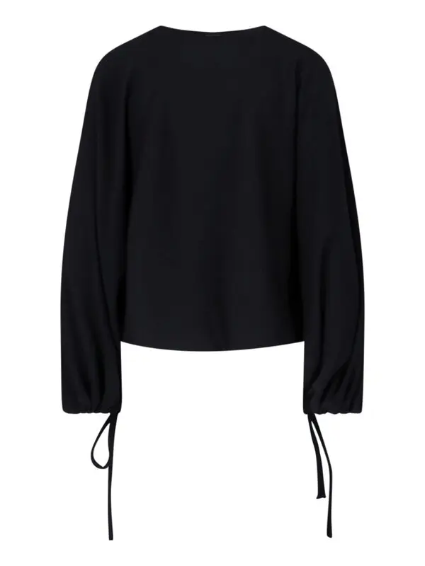 Max Mara Virgin Wool Crew Neck Sweater - Black