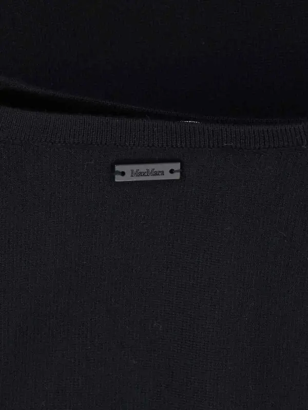 Max Mara Virgin Wool Crew Neck Sweater - Black