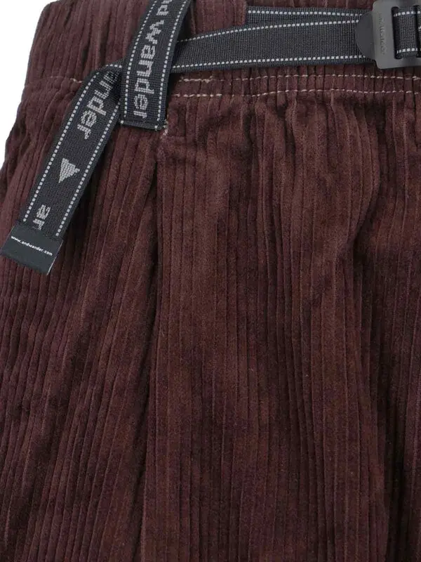 AND WANDER Corduroy Pants With Belt