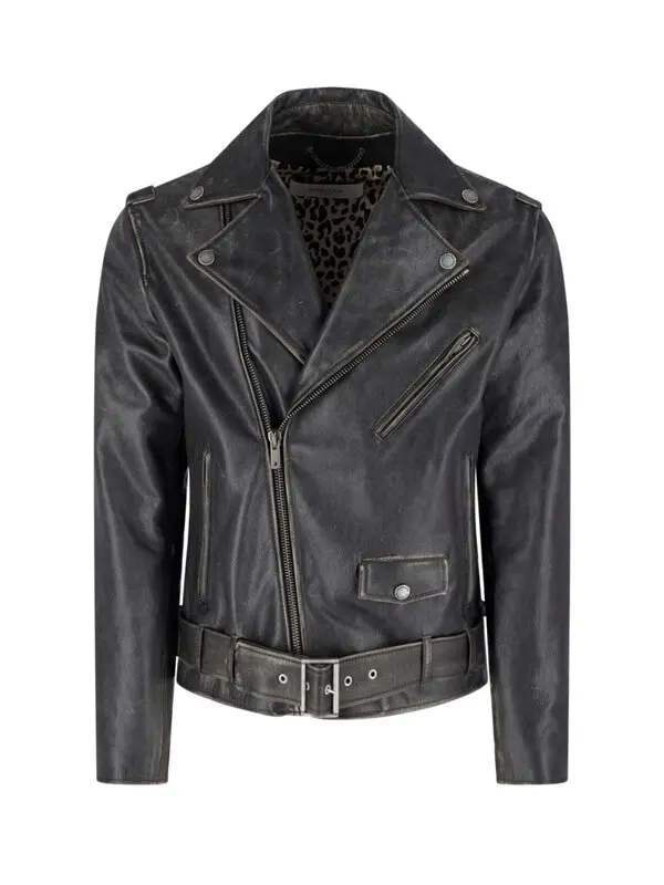 GOLDEN GOOSE Asymmetrical Leather Jacket