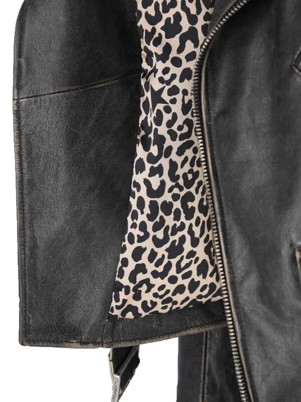 GOLDEN GOOSE Asymmetrical Leather Jacket