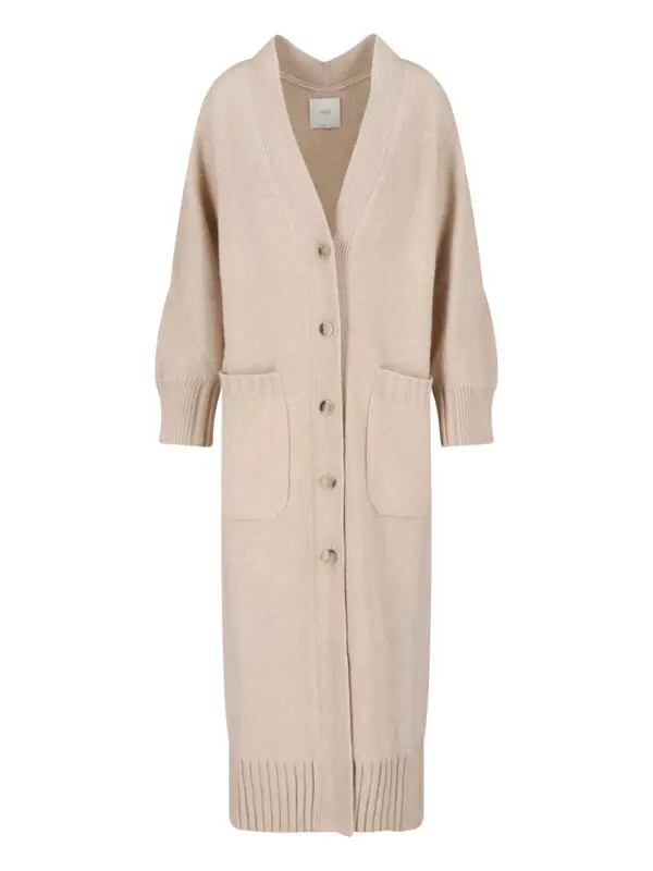 Max Mara Maxi Cashmere Cardigan - Beige