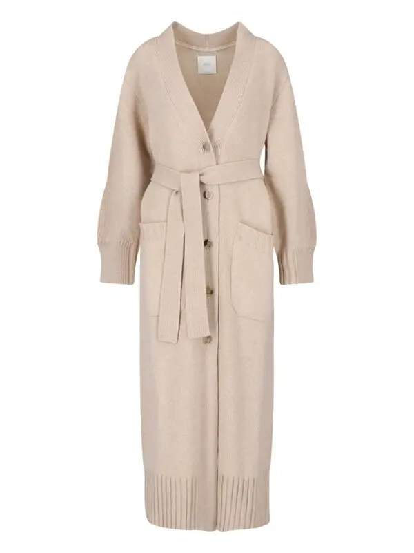 Max Mara Maxi Cashmere Cardigan - Beige