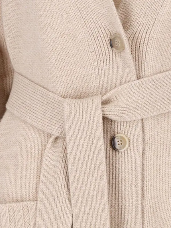 Max Mara Maxi Cashmere Cardigan - Beige