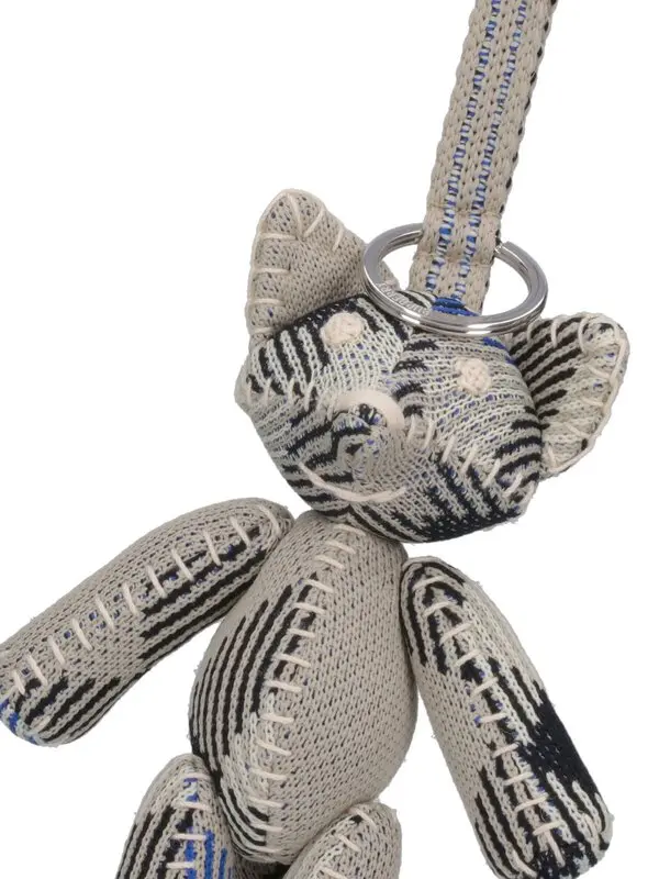 Burberry Fox Keyring Charm - Gray