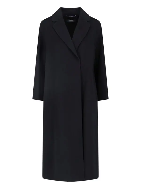 Max Mara Esturia" Virgin Wool Coat - Black