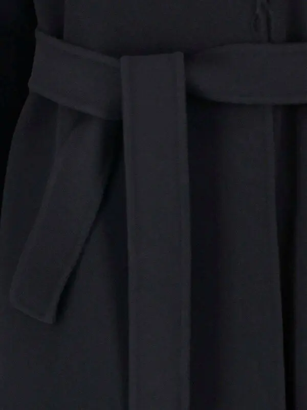 Max Mara Esturia" Virgin Wool Coat - Black