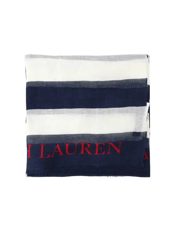 Ralph Lauren Striped Scarf - Blue
